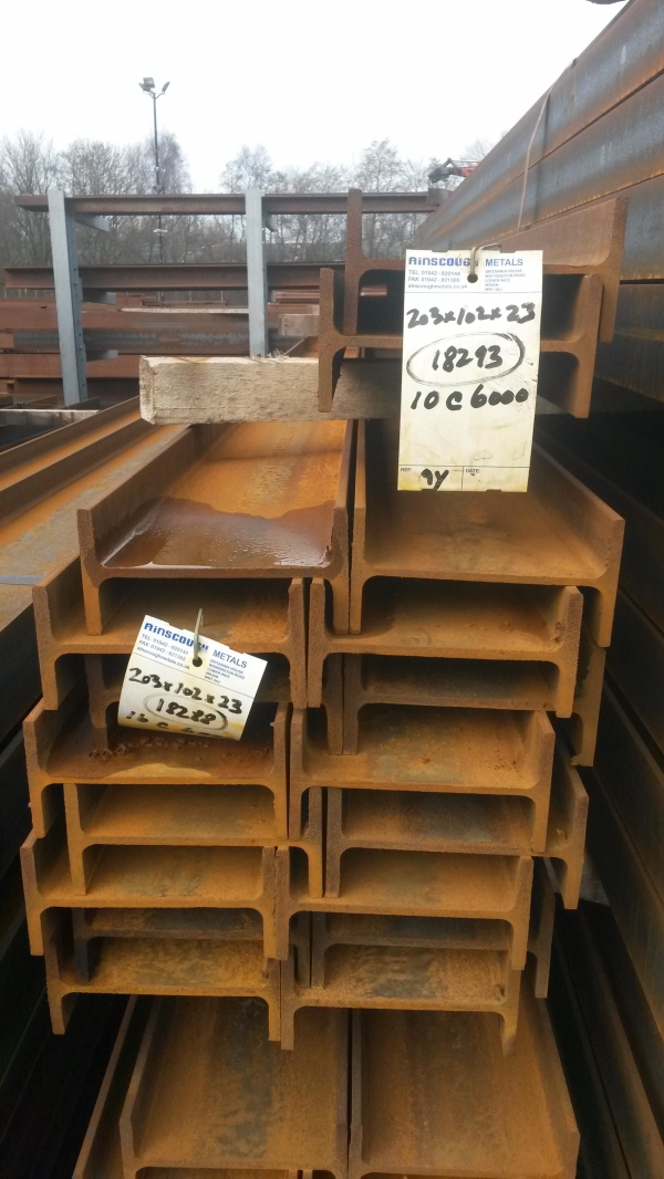 6.000 Mtrs 203 mm x 102 mm x 23.1 Kg/m Steel Beam / ub Universal Beam ...