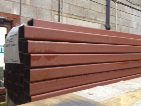 7.600mtr of 50mm x 75mm x 3mm Shot Blasted and Painted Steel box ...