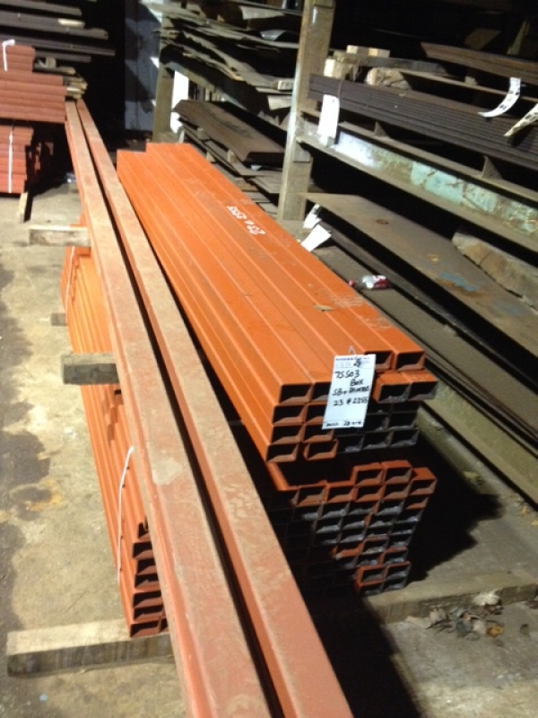 1.820mtr of 75mm x 50mm x 3mm Steel Box Section ( Shot Blasted And Red ...