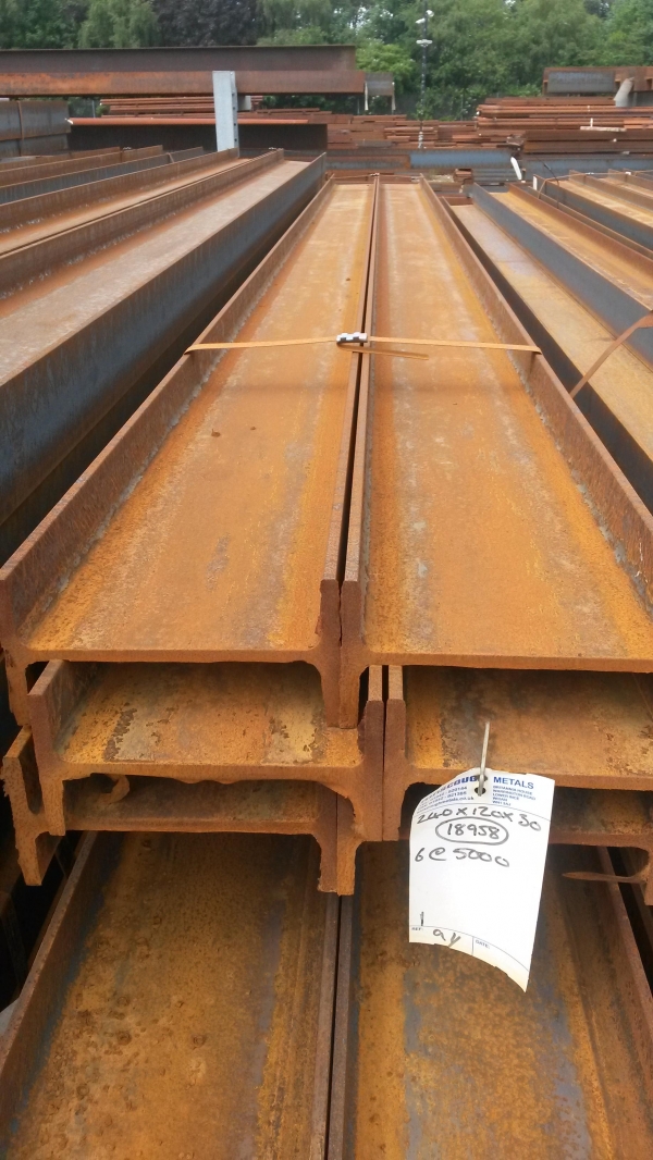 5.000mtr 240mm x 120mm x 30.7 Kg/m Steel Ipe - New From Ainscough Metals