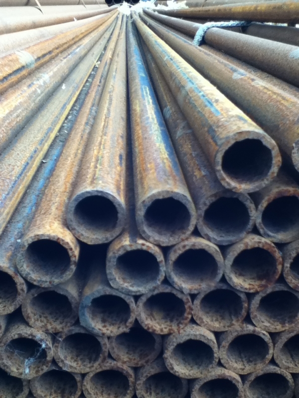 6.000mtr Lengths of 26.9mm x 3.2mm Unused Stock Rusty Steel Tube - Chs ...