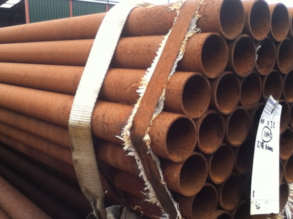 6.000mtr Lengths of 60.3mm x 3.2mm Unused Stock Rusty Steel Tube - Chs ...