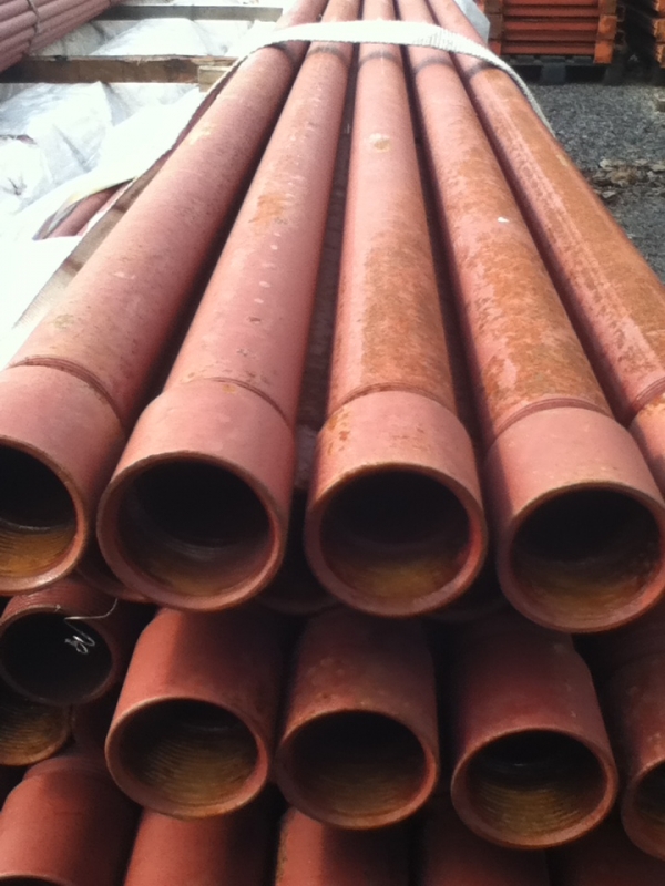 6.400 Mtr Lengths of 48.3mm x 4.0mm Unused Red Primer Painted Steel ...