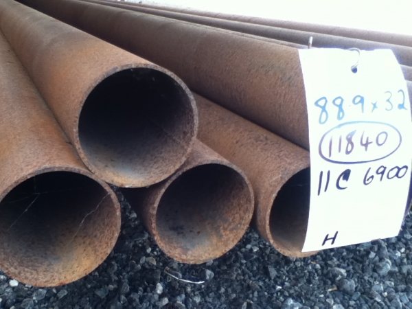 6.900 Mtr Lengths of 88.9mm x 3.2mm Unused Stock Rusty Stock Rusty ...
