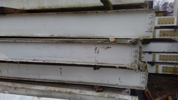 356mm x 127mm x 33kg/m Used Steel Universal Beams 4.560mtr Long Painted ...