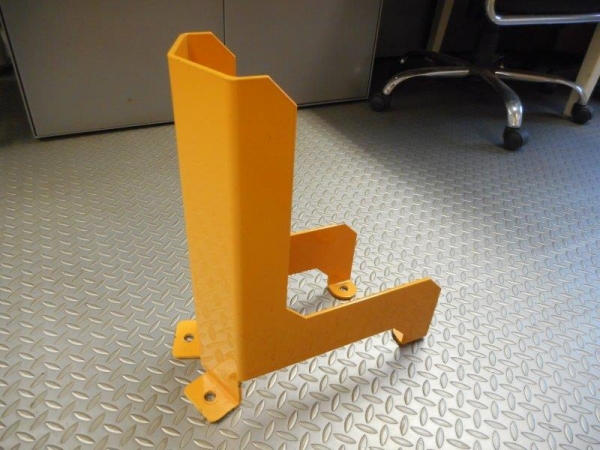 Used Dark Yellow Racking Leg Protectors 400 mm High From Ainscough Metals