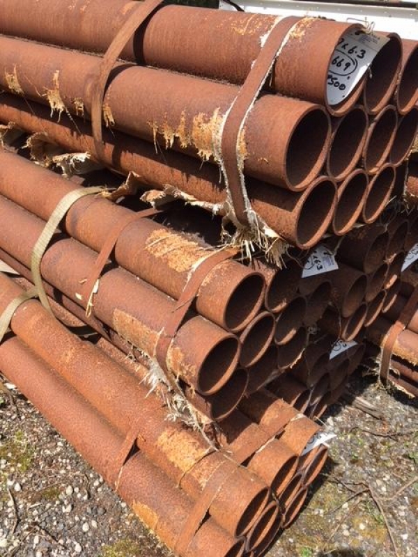 10.000 Mtrs Lengths of 139.7mm x 6.3mm Unused Varying Atmospheric Rust ...