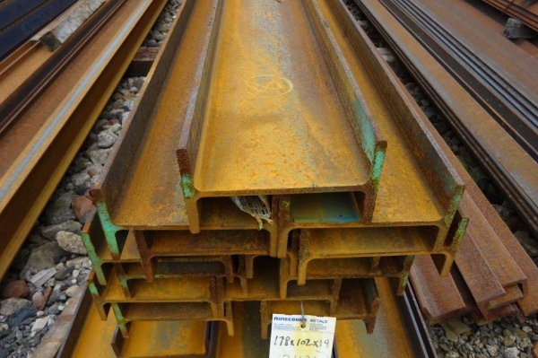 4 Mtrs 178 x 102 x 19 Universal Steel Beam RSJ From Ainscough Metals