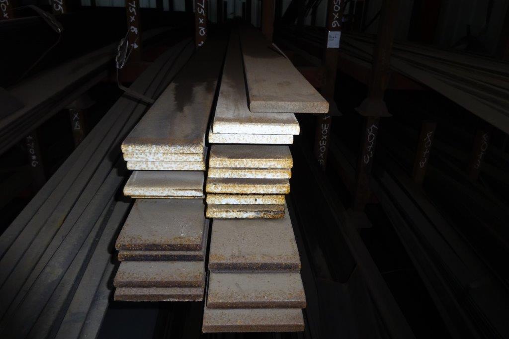 3 Mtrs 75 x 10 Mild Steel Metal Flat Bar From Ainscough Metals