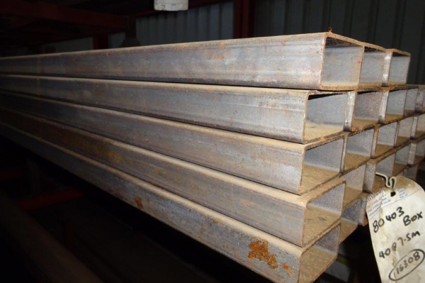 7.5 Mtrs 80 x 40 x 2.5 Mild Steel Box Section RHS From Ainscough Metals