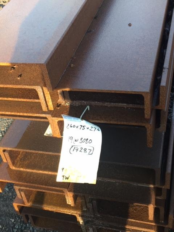 8.080mtr Long 260mm x 75mm x 27.6 Kg/m Unused Stock Rusty Pfc - Channel ...