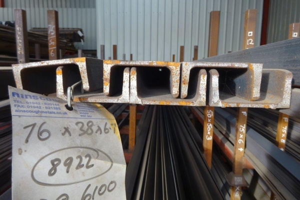 2.5 Mtrs 76 x 38 x 6.7 UC Universal Steel Channel From Ainscough Metals