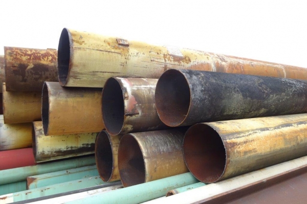 610 mm Dia x 6 mm Thickness x 5.520 Mtrs Long Used Steel Tubes / Steel ...