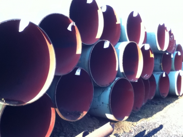 1067 mm Dia x 15 mm Thickness x Approx 12 Mtrs Long Steel Tubes / Steel ...