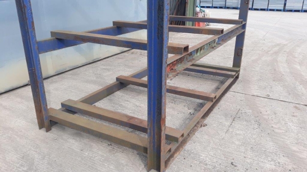 Steel / Plate Rack 2880mm Wide x 2750mm High - 4 no Shelves - Used From ...