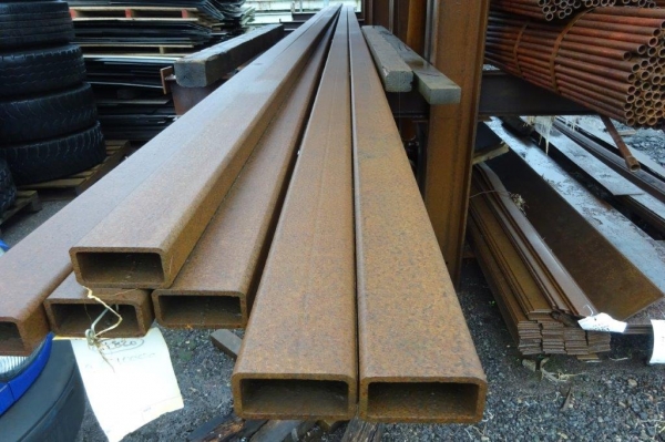 10.000 Mtr of 100 mm x 50 mm x 6 mm Steel Box Section ( Unused Stock ...