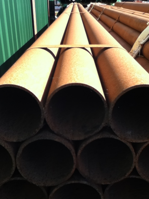 6.500 Mtrs Lengths of 88.9 mm x 4 mm Unused Varying Atmospheric Rust ...