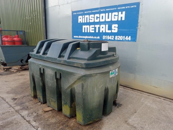 Used Green Titan Bt1350 Plastic Bunded Storage Tank - Oil / Fuel - 291 ...