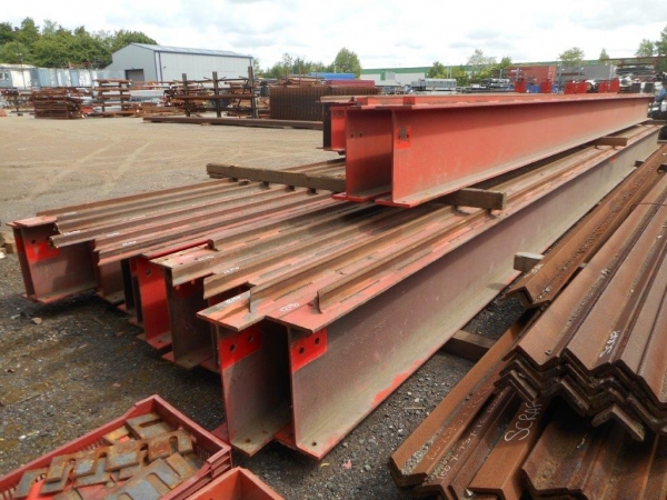 Crane Rail / Beam 6.085mtr 457x191x67.1kg/m ub - With Attachments ...