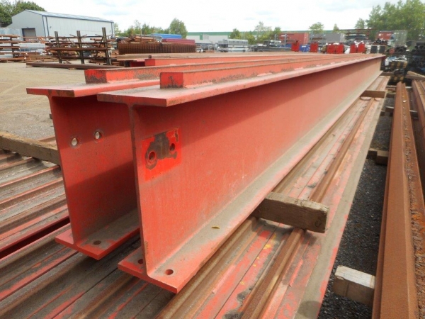 Crane Rail / Beam 10.300mtr 457x191x67.1kg/m ub - With Attachments ...