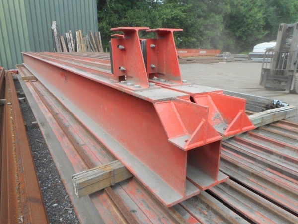 Crane Rail / Beam 10.300mtr 457x191x67.1kg/m ub - With Attachments ...
