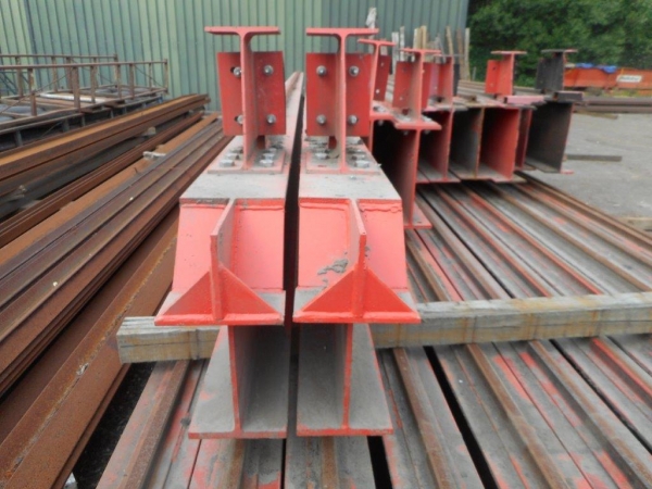 Crane Rail / Beam 10.300mtr 457x191x67.1kg/m ub - With Attachments ...