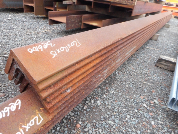 120 mm x 120 mm x 15 mm Mild Steel Angle Iron 6.000/6.400 Mtr - Unused ...