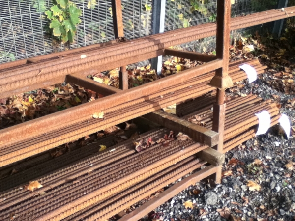 3.600mtr Length 25mm Unused Stock Rusty Rebar From Ainscough Metals