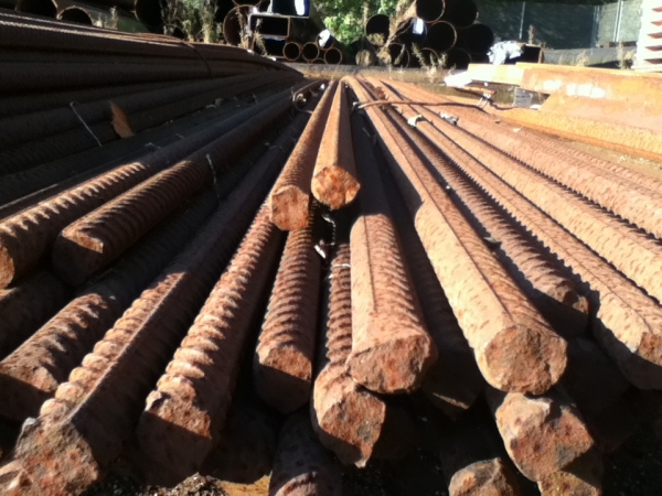 6.500mtr Length 25mm Unused Stock Rusty Rebar From Ainscough Metals