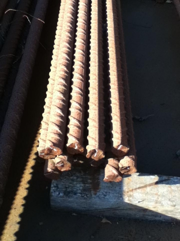 6.000mtr Length 40mm Unused Stock Rusty Rebar From Ainscough Metals