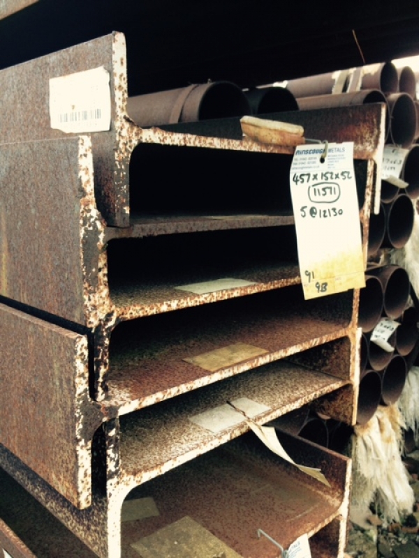 12.030mtr 457 mm x 152 mm x 52 Kg/m Steel Beam / ub Universal Beam ...